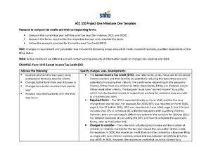 ACC 330 Module Two Income Assignment Template - ACC 330 Module Two ...