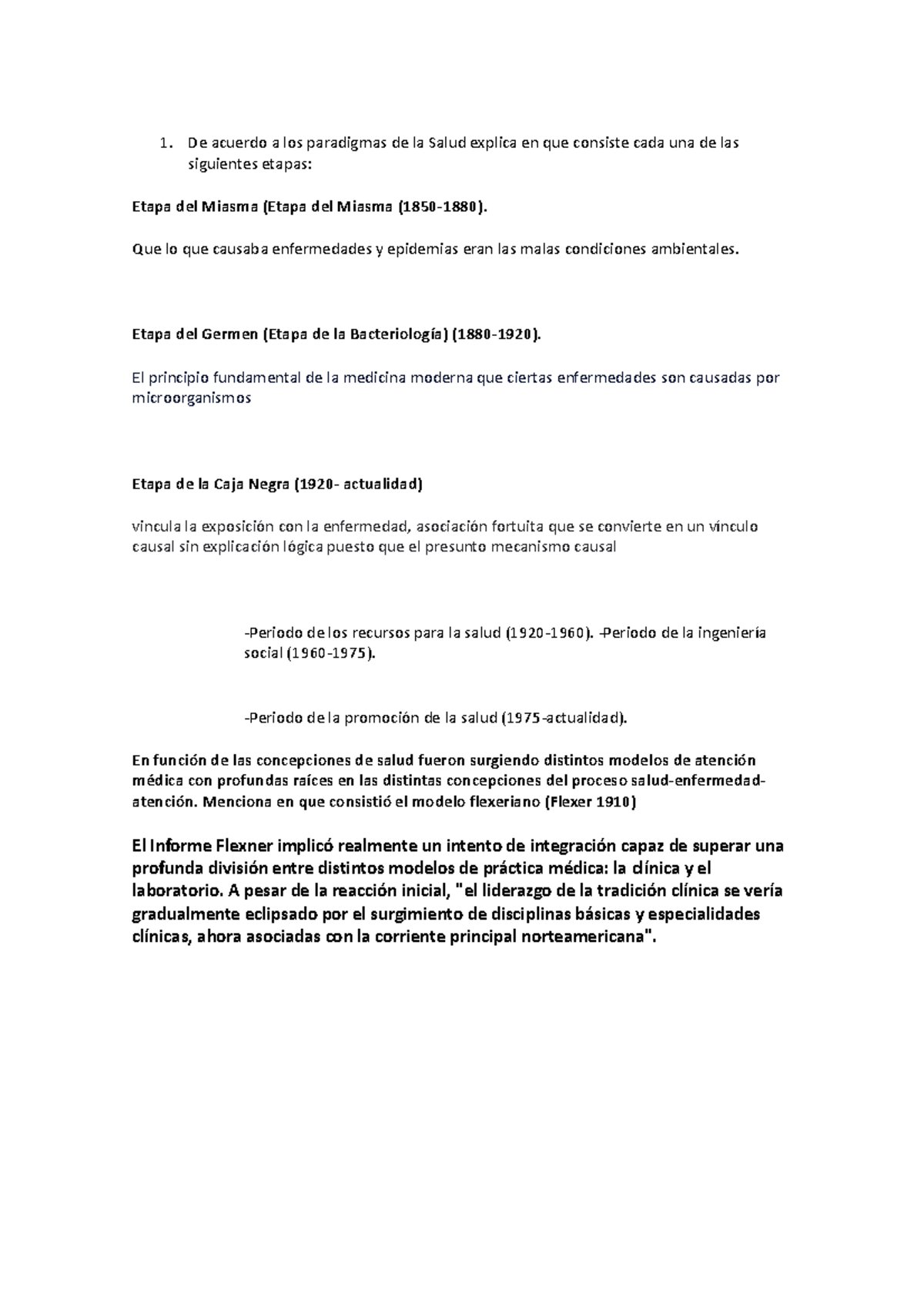 Aps 1 - Aps foros - 1. De acuerdo a los paradigmas de la Salud explica ...