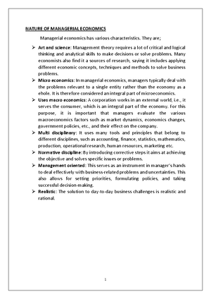 Functions of managerial economics - 1 FUNCTIONS OF MANAGERIAL ECONOMICS ...