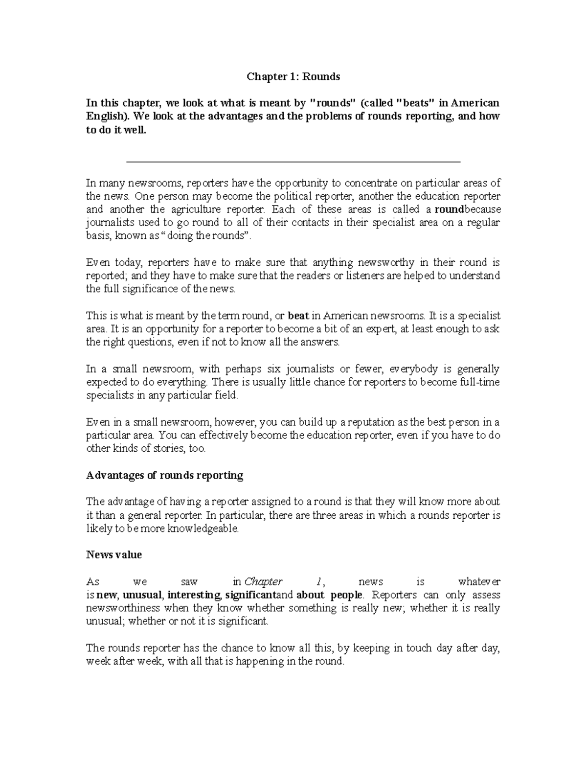 Chapter 1- Rounds - Lecture notes - Chapter 1: Rounds In this chapter ...