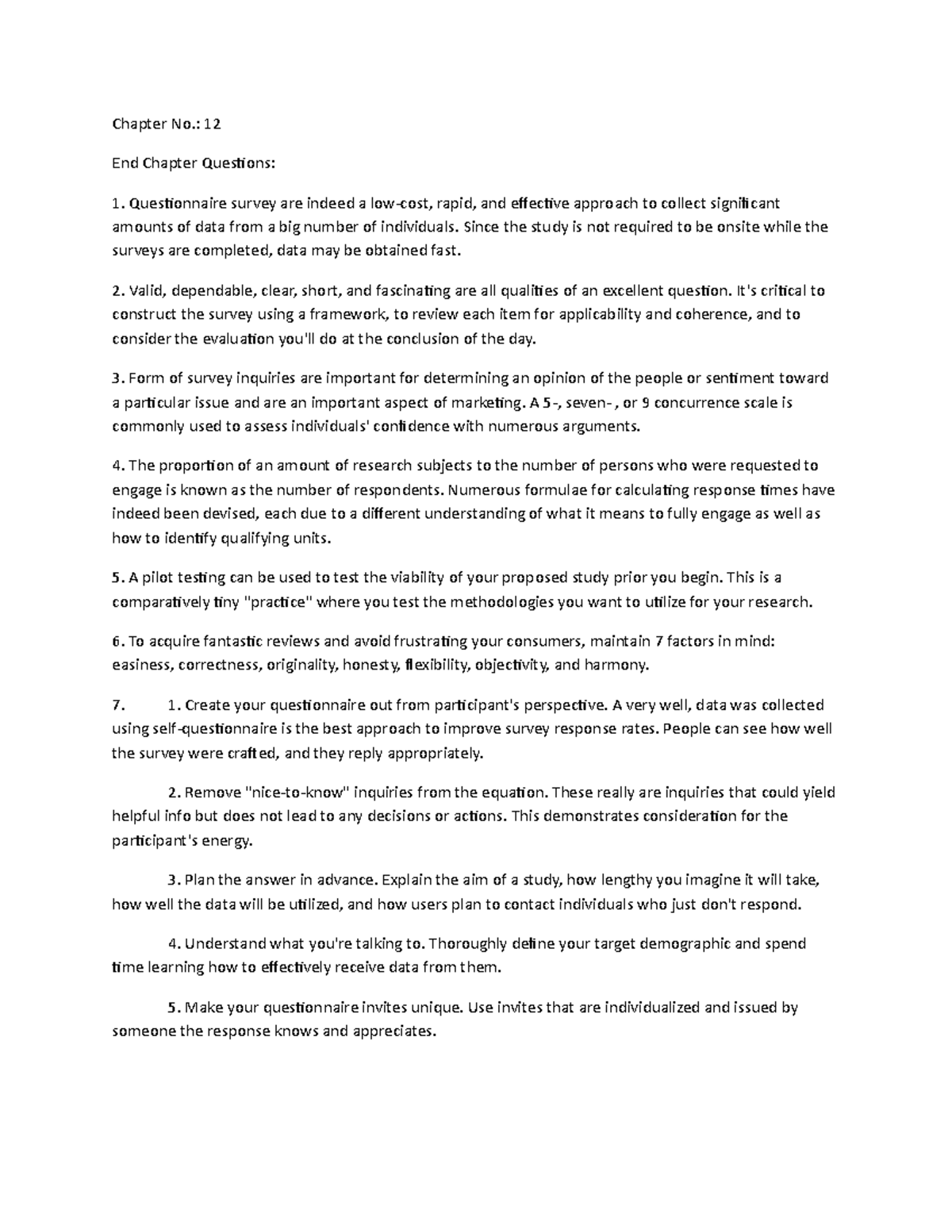 CN12 - END CHAPTER QUESTIONSEND CHAPTER QUESTIONSEND CHAPTER ...