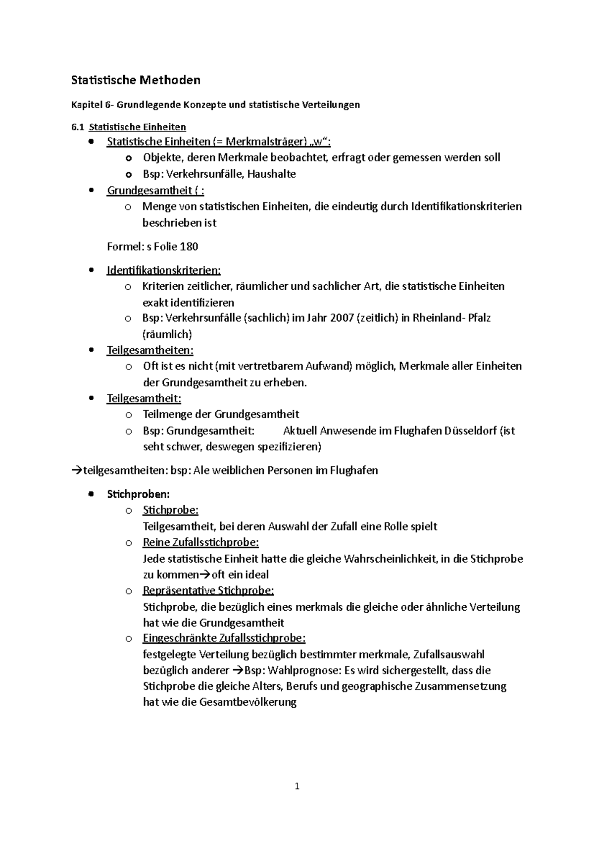 Statistische Methoden 1- Kapitel 6 - Statistische Methoden Kapitel ...