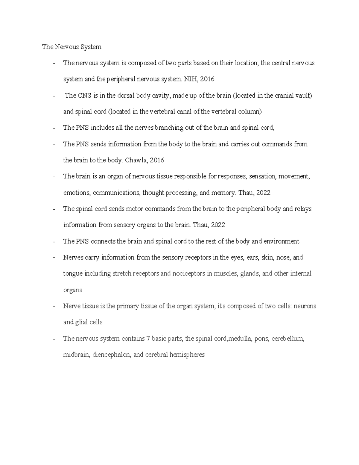 The Nervous System - Selected project topic functions - The Nervous ...