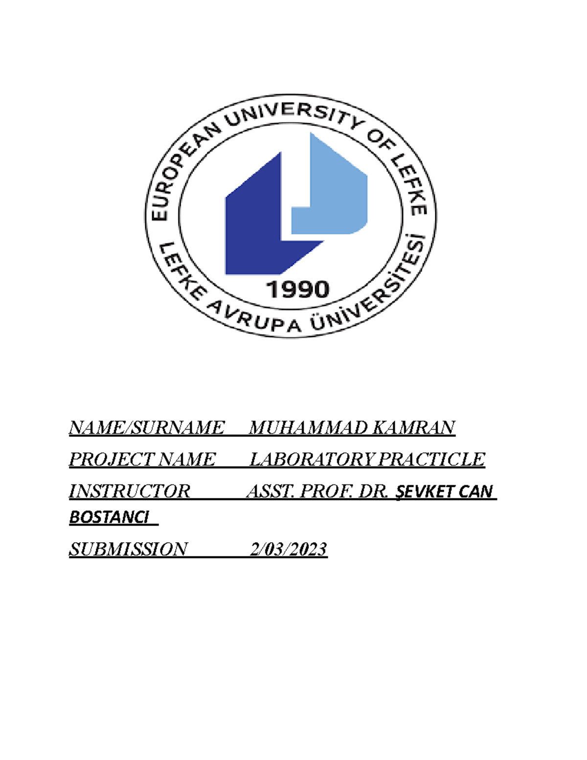 Admoc - Assignment - NAME/SURNAME MUHAMMAD KAMRAN PROJECT NAME ...