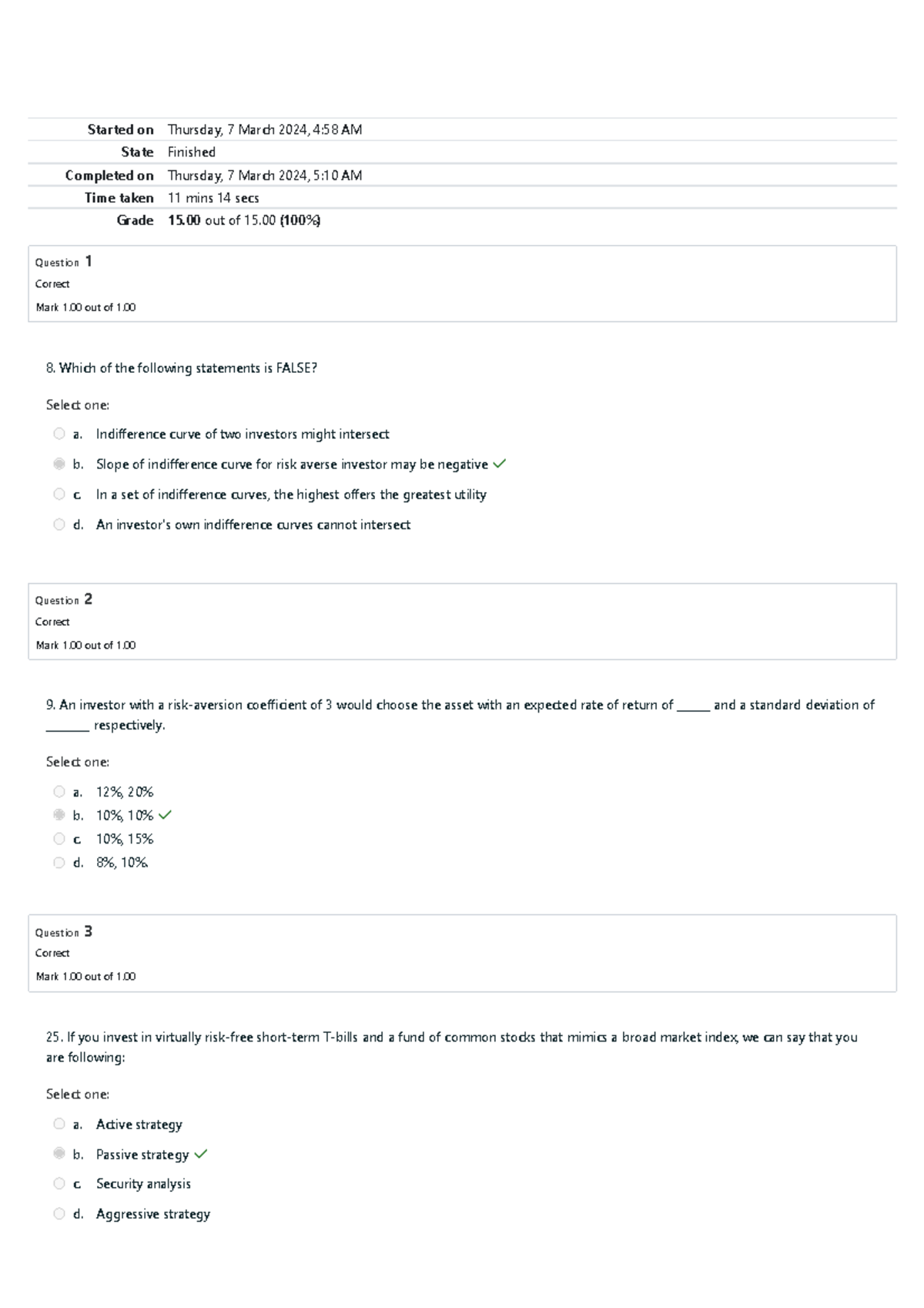 Quiz 5 (Chapter 6) Attempt review My Murdoch Learning - Started on ...