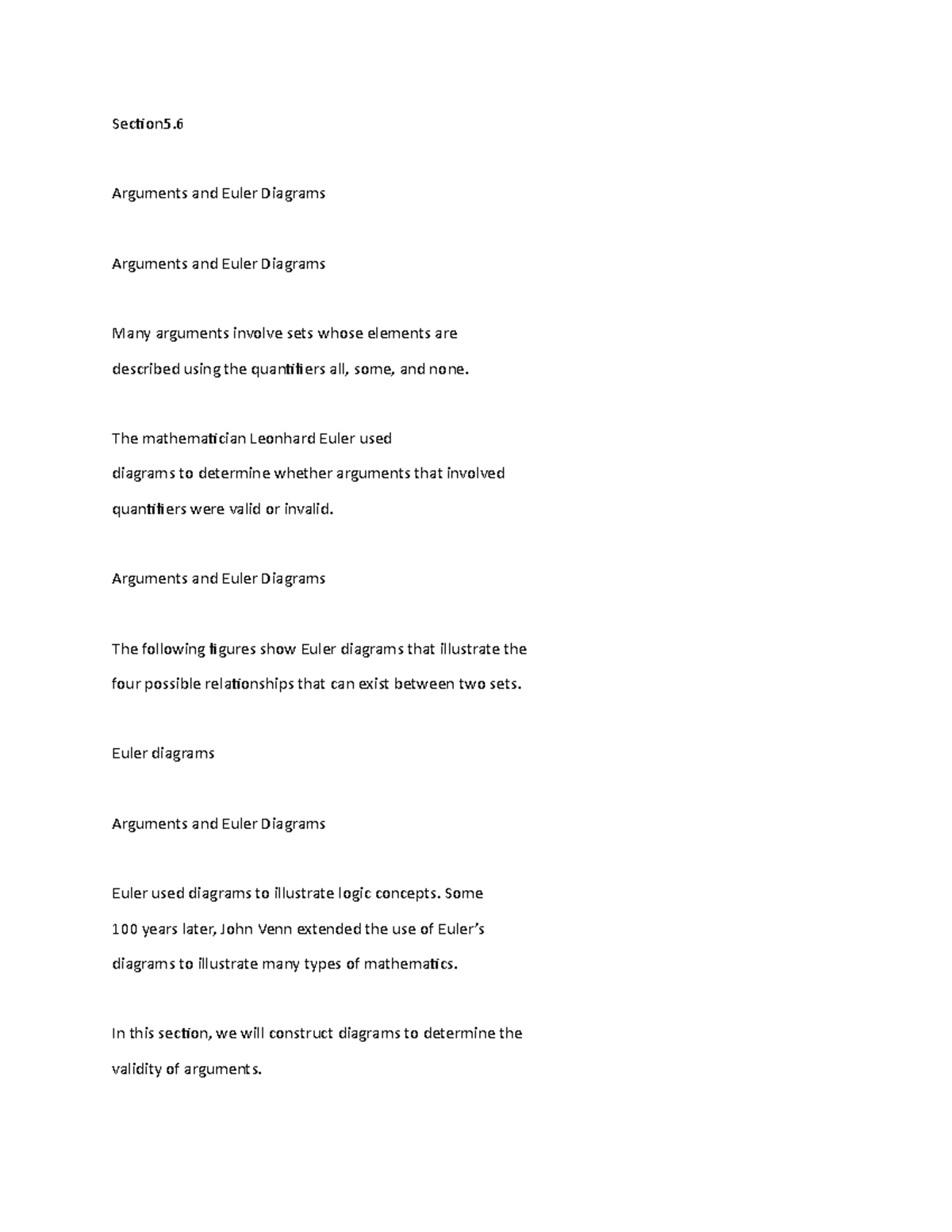 Math7`77 - Symbolic Arguments A symbolic argument consists of a set of ...