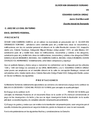 Carta poder general formato - CARTA PODER En la Ciudad de México, a 18 ...
