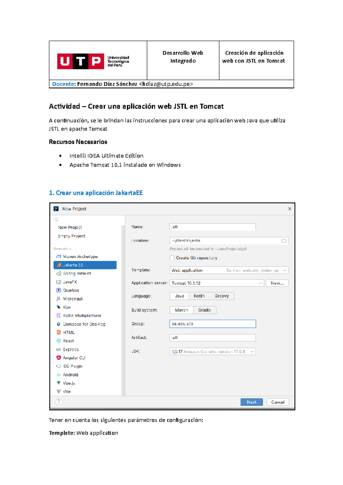 JSTL on Tomcat - install - Desarrollo Web Integrado Creación de aplicación web con JSTL en ...