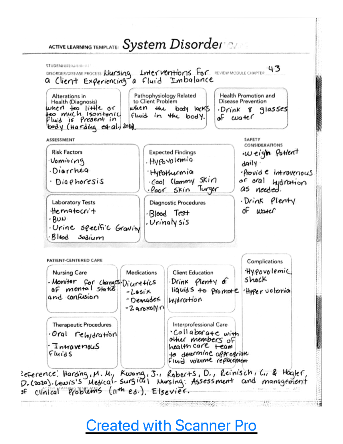 System disorder - NR-446 - Chamberlain University - Studocu