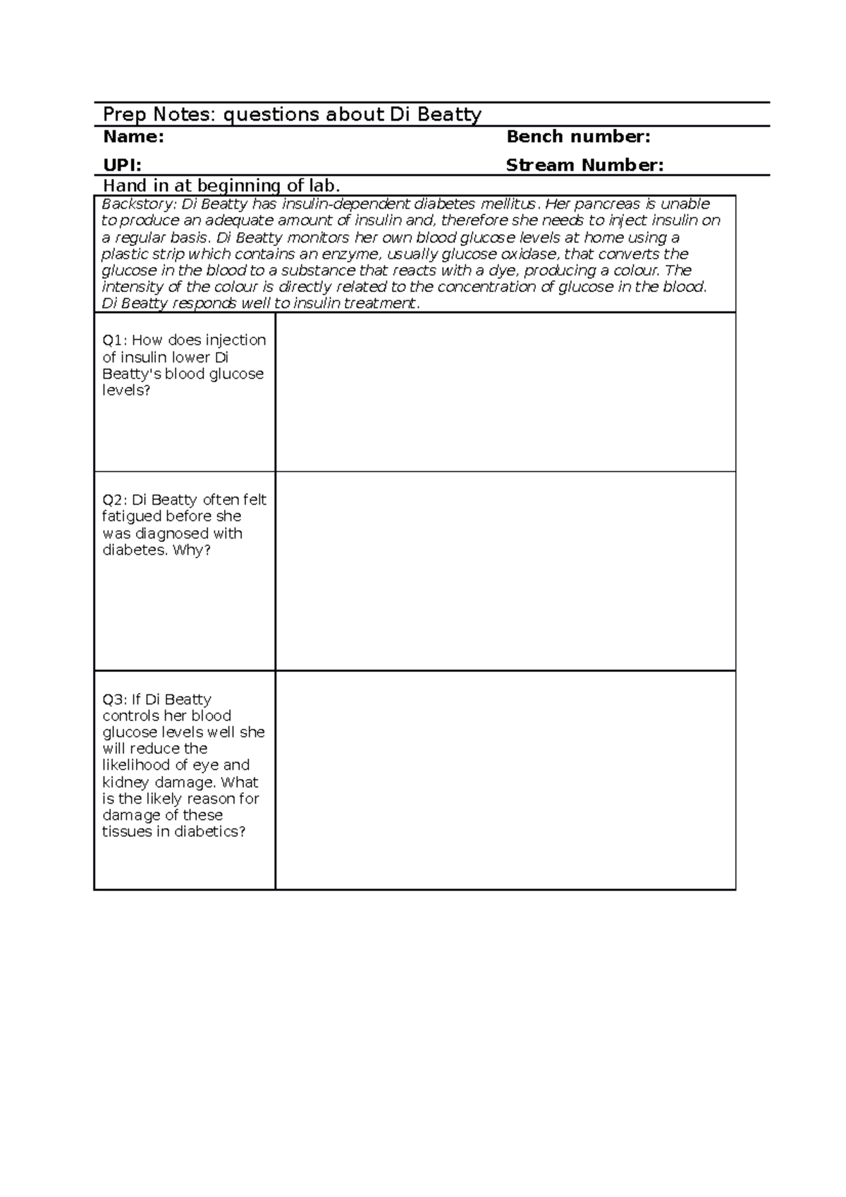 Template Prep Notes questions about Di Beatty - Prep Notes: questions ...