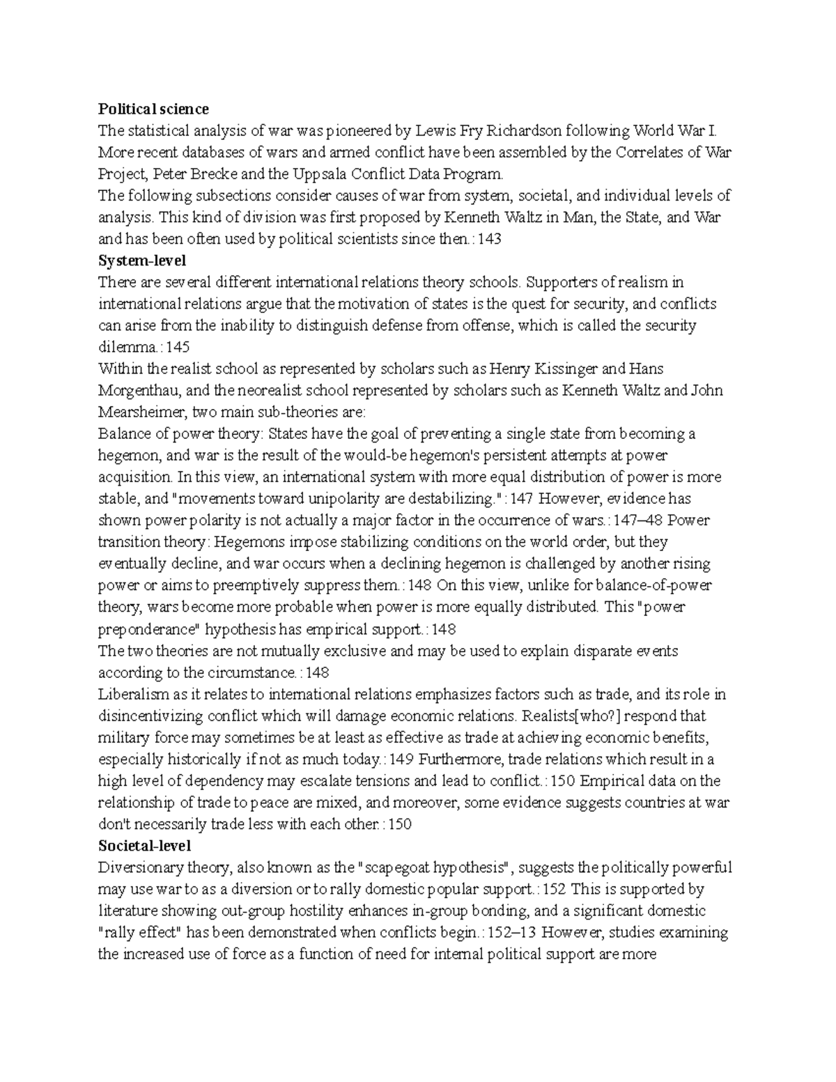 Politicslecture - These lecture notes explain the difference between ...