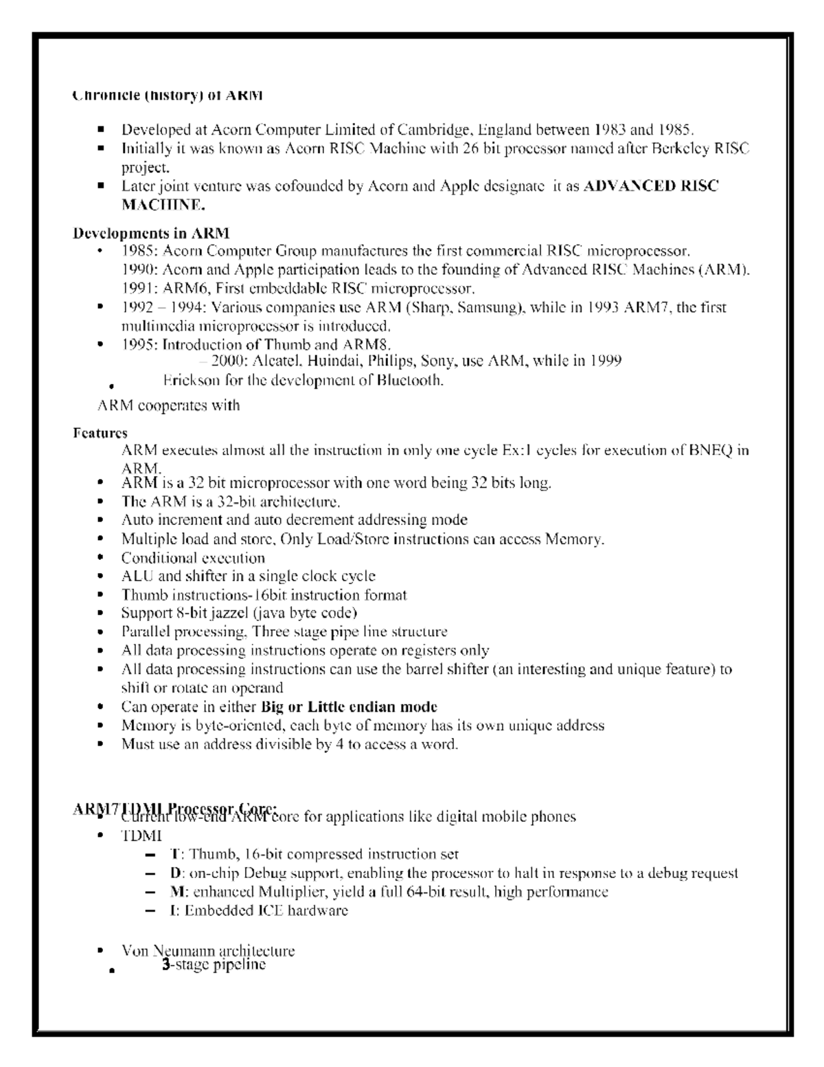 MC-LAB- Introduction - lab - Chronicle (history) of ARM Developed at ...