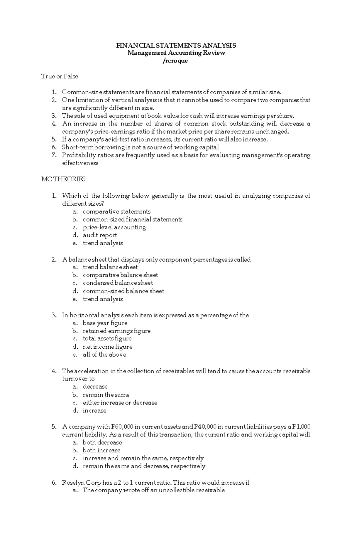 10 FS Analysis - Practice materials for MAS evaluation exams ...