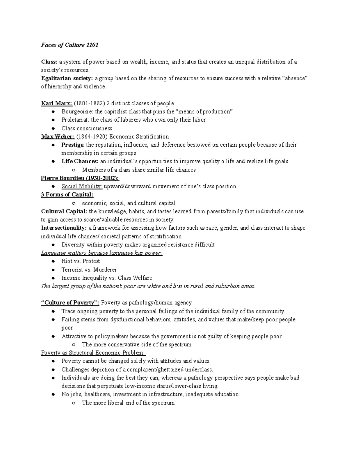 (Stu Docu)Anthropology 1101 Module 5 - Faces of Culture 1101 Class: a ...