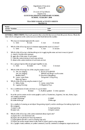 5 Q1 Oral Com - Oral Communication - Oral Communication in Context Quarter 1 Module 5: Types of ...