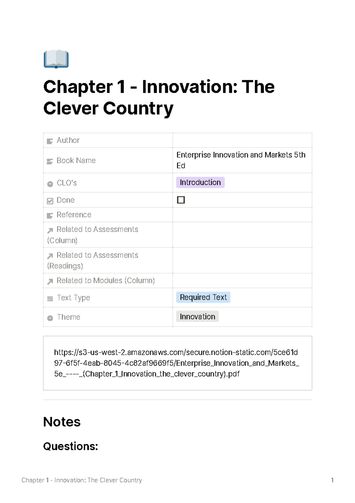 Chapter 1 - Innovation The Clever Country - 📖 Chapter 1 - Innovation ...