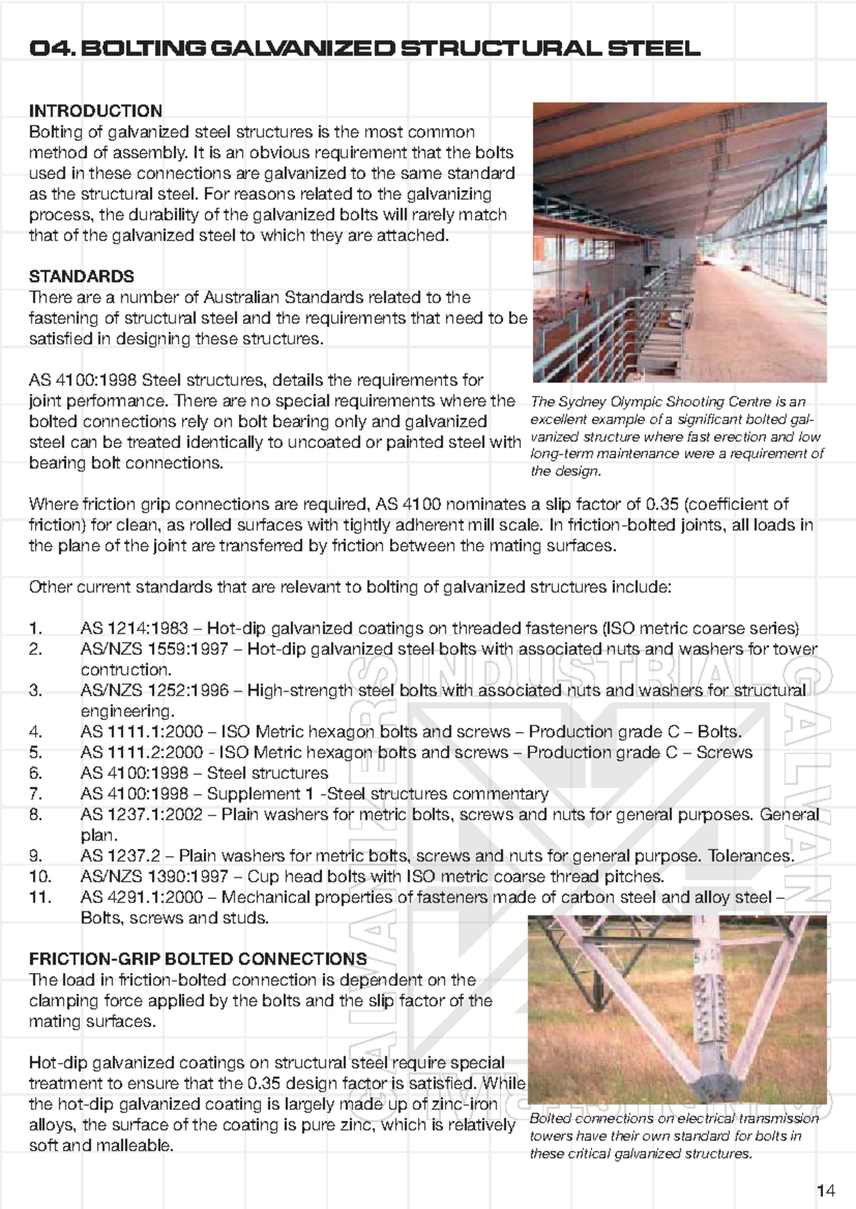 Bolting-galvanised-steel Ingalsm 3 - 04. BOLTING GALVANIZED STRUCTURAL ...