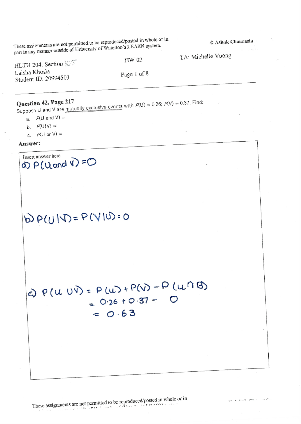 HW 2 - homwork 2 - HLTH 204 - Studocu