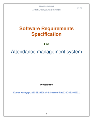 Sample SRS - SRS for hospital management system - SOFTWARE REQUIREMENTS ...