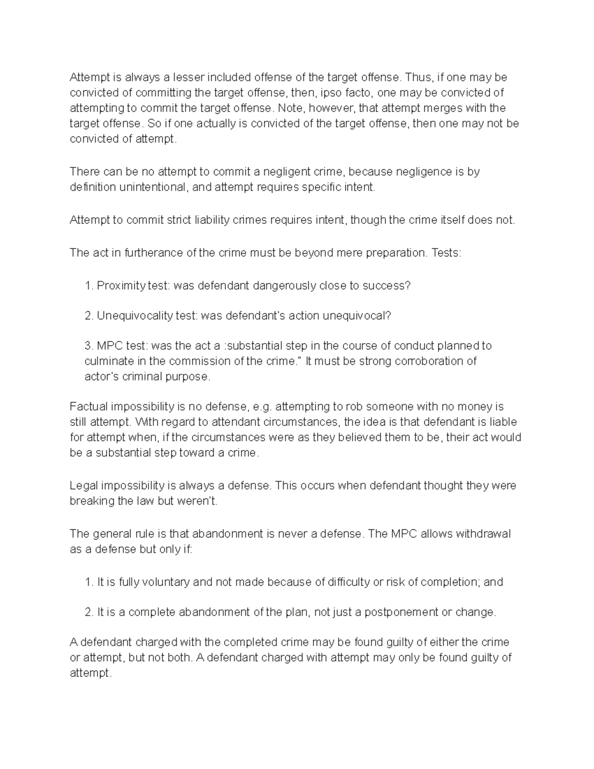 1114 - course notes, text book notes ect - Attempt is always a lesser ...