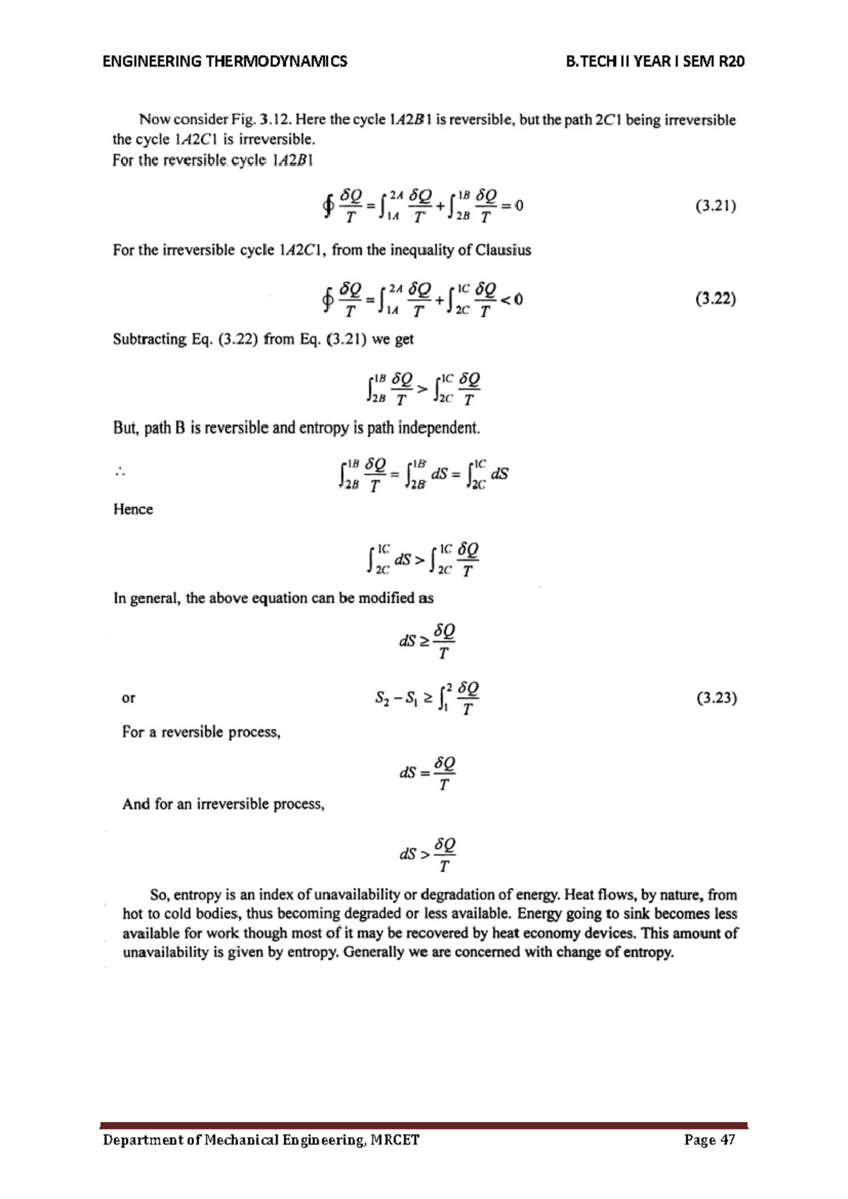 Thermodynamics Digital Notes-52-102 - Principle of increase of entropy ...