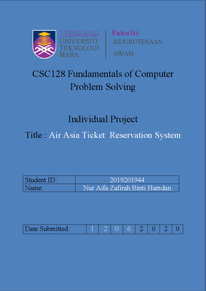 LAB 7 CSC128 - TUTORIAL LAB - LAB 7 Soalan 8 C++ PROGRAM: #include ...