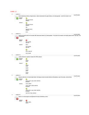 coding test exam - Question 1 2 out of 2 points An established patient ...