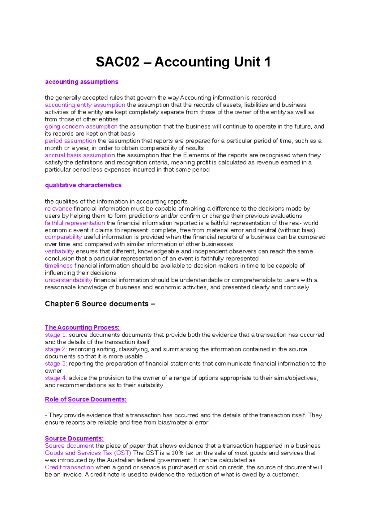 SAC02 – Accounting Unit 1 - SAC02 – Accounting Unit 1 accounting ...