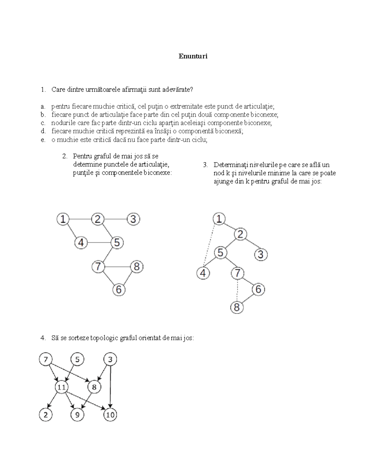 Curs 13- enunturi - Recapitulare ATP - Enunturi Care dintre următoarele ...