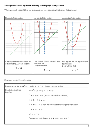 Quadratics summary sheets-8 - Determining quadratic rules or equations ...