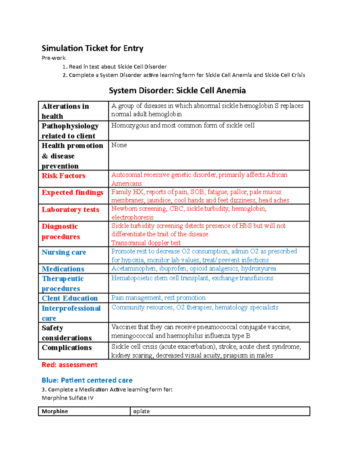 Sickle CELL sim - Simulation Ticket for Entry Pre-work 1. Read in text ...