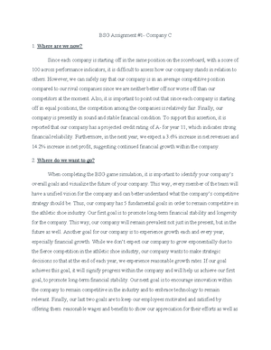 2020-global business strategy-assignment 2 - BSG Assignment #2- Company ...