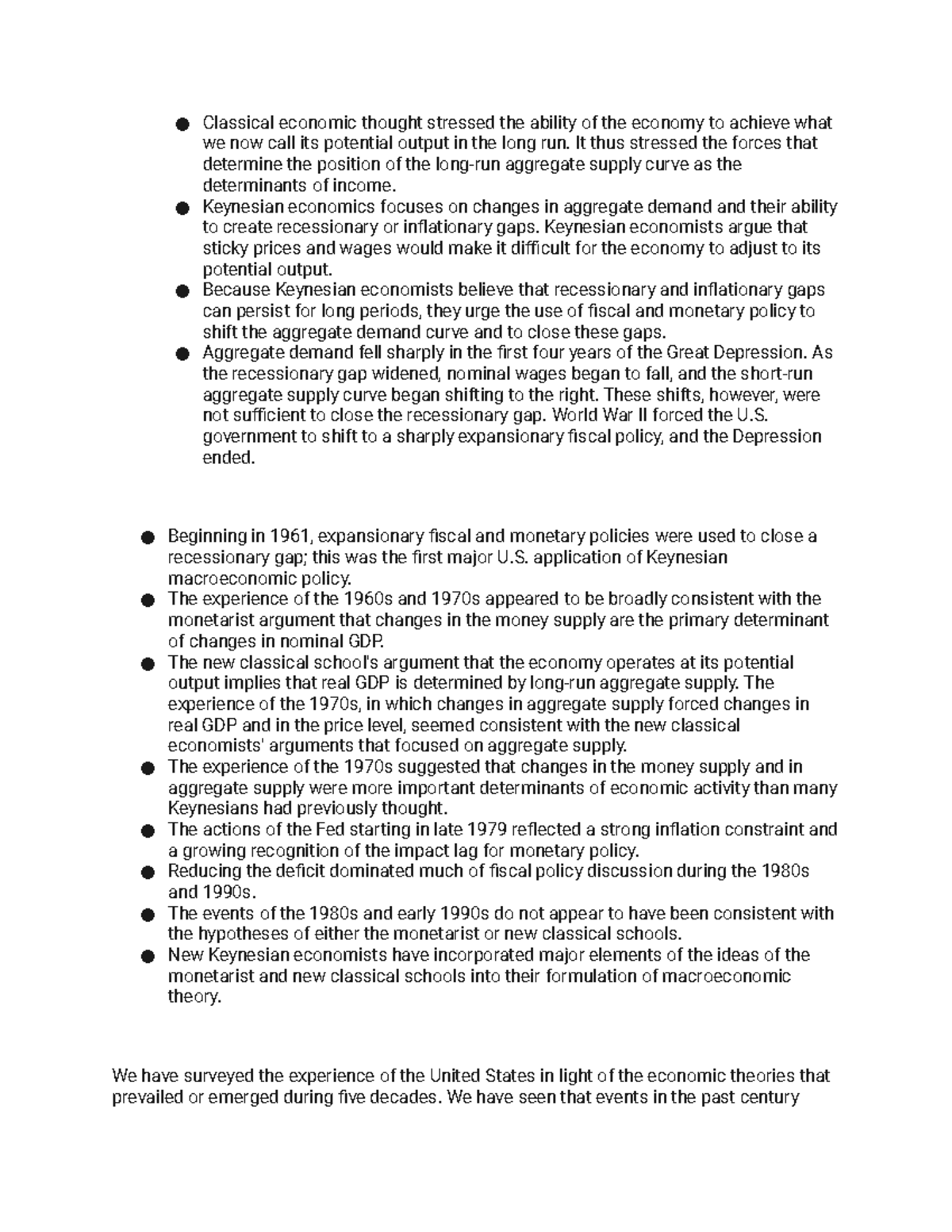 Principles Of Macroeconomics 10 - Classical economic thought stressed ...