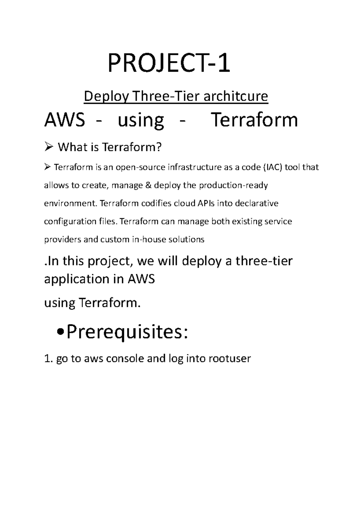 Implement a multi-tire architecture AWS using Terraform - PROJECT- 1 ...