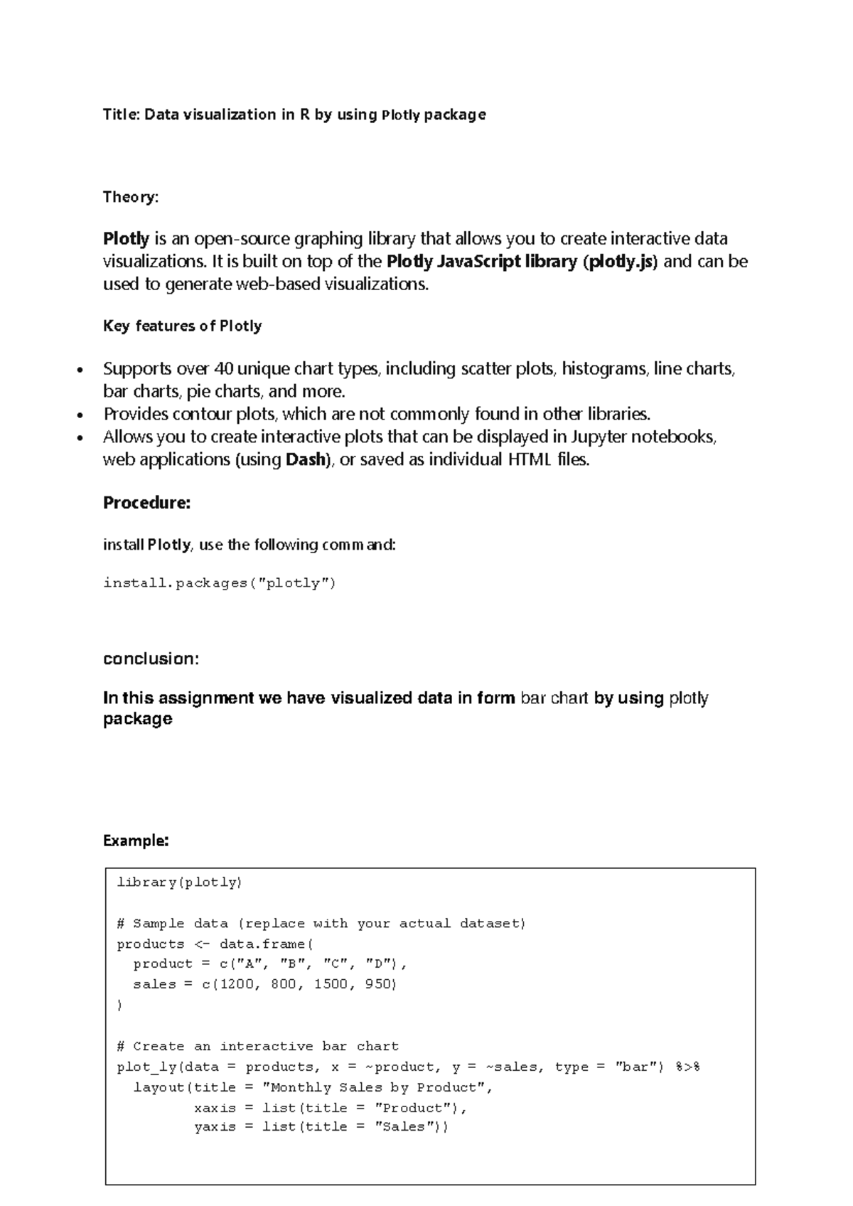 Dav-assginemt-8 - Title: Data visualization in R by using Plotly ...