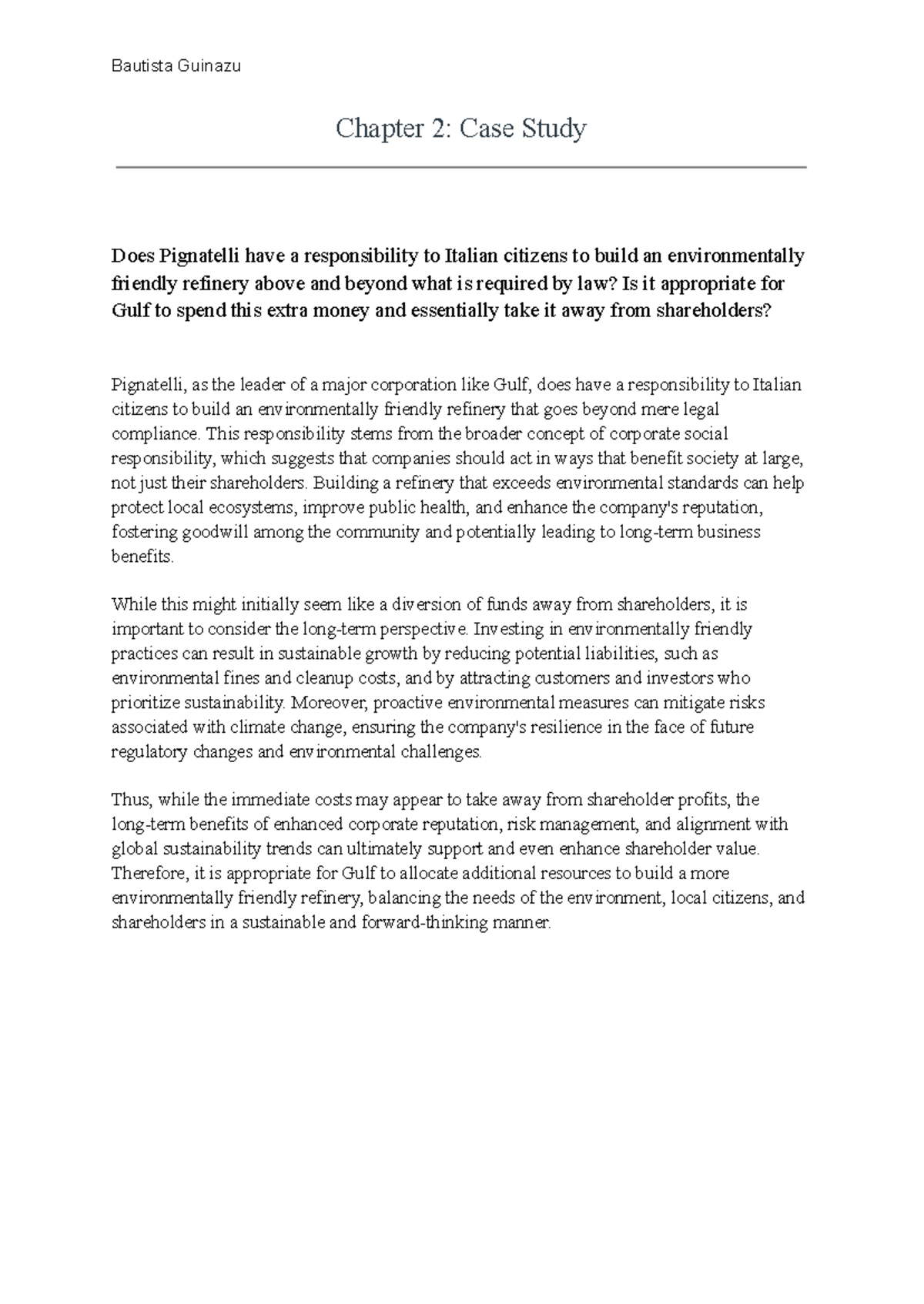 Chapter 2 Case Study - Bautista Guinazu Chapter 2: Case Study Does ...