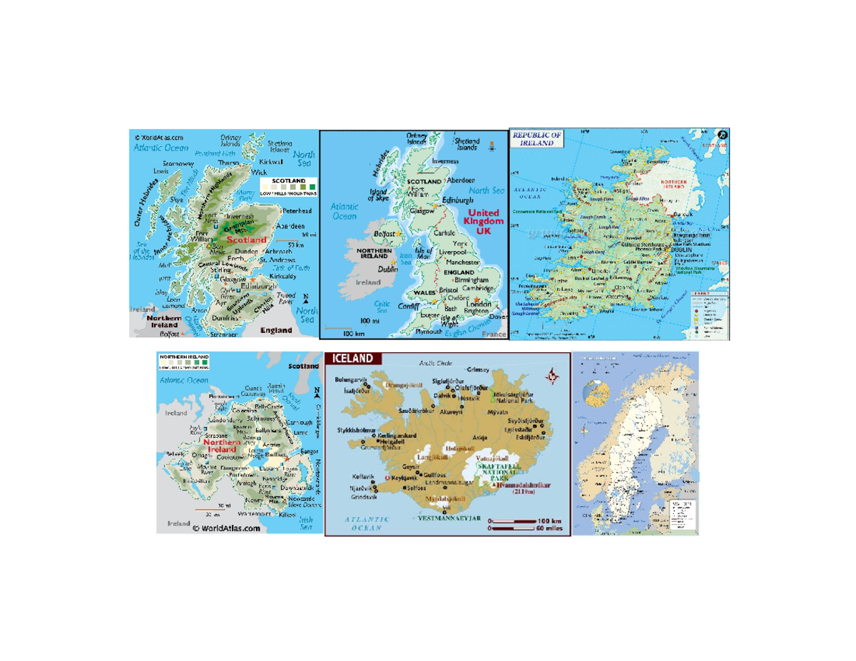 British Isles AND Scandinavia MAP London Overview COAT OF ARMS INFO ...