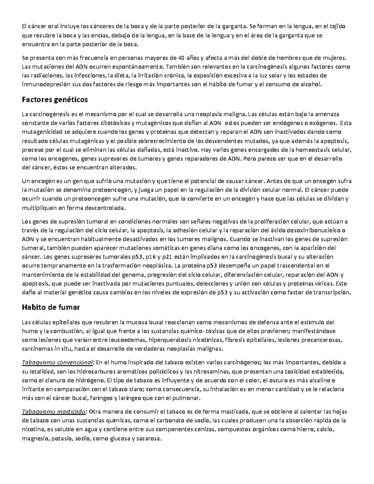 Cancer oral - El c·ncer oral incluye los c·nceres de la boca y de la ...
