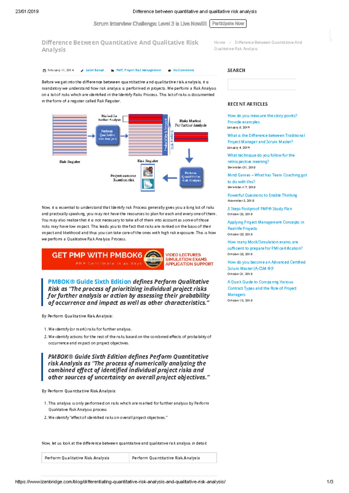 Difference between quantitative and qualitative risk analysis - We ...