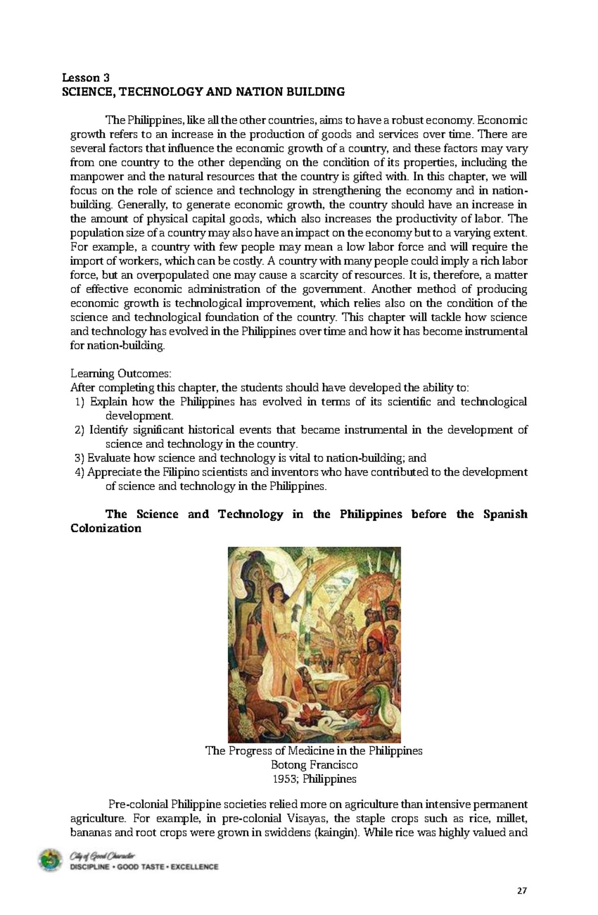 STS ST in Nation building - Lesson 3 SCIENCE, TECHNOLOGY AND NATION ...