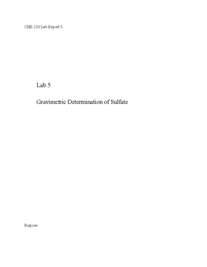 Formal Lab Report Limiting Reactants - Limiting Reactants CHEMISTRY 120 ...