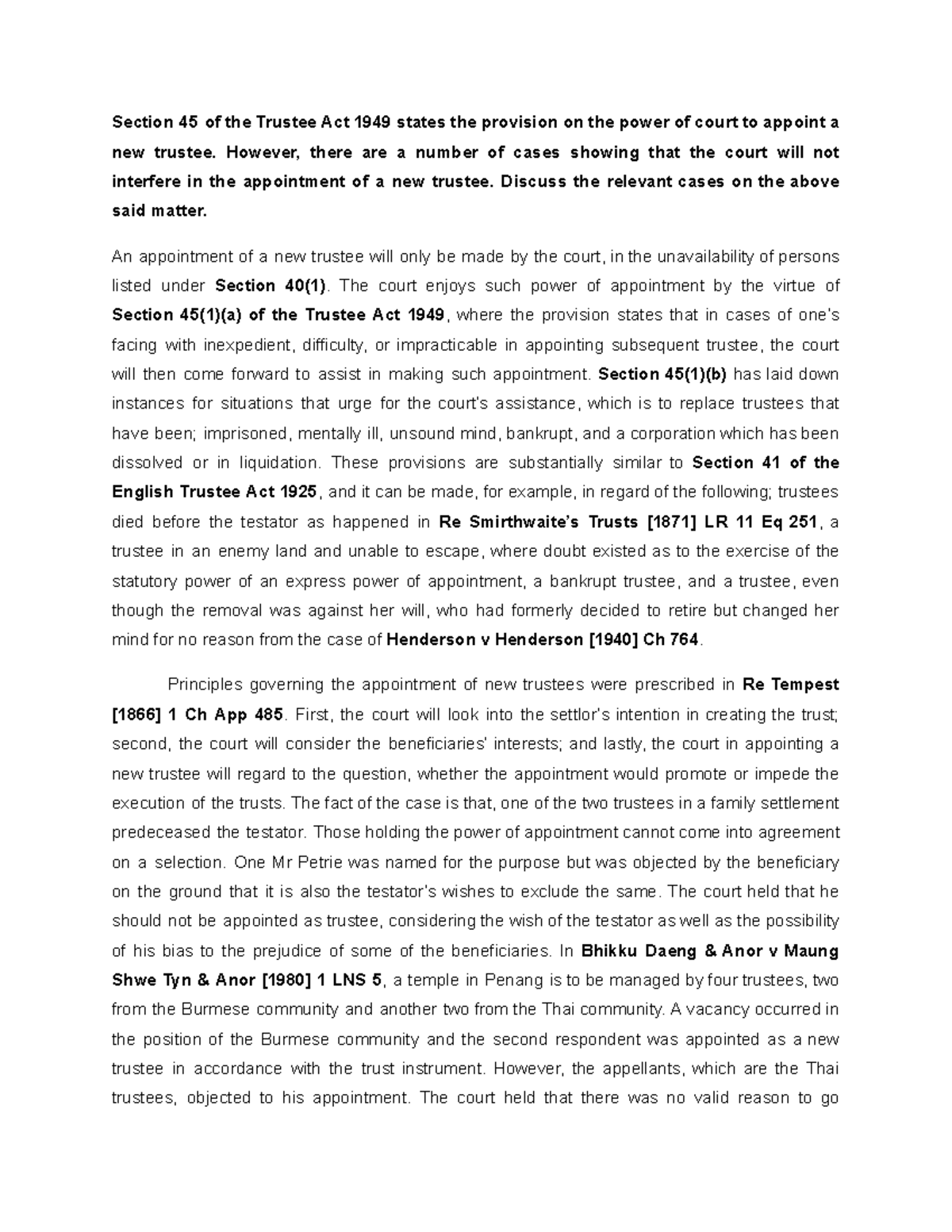 Section 45 of the Trustee Act 1949 - Section 45 of the Trustee Act 1949 ...