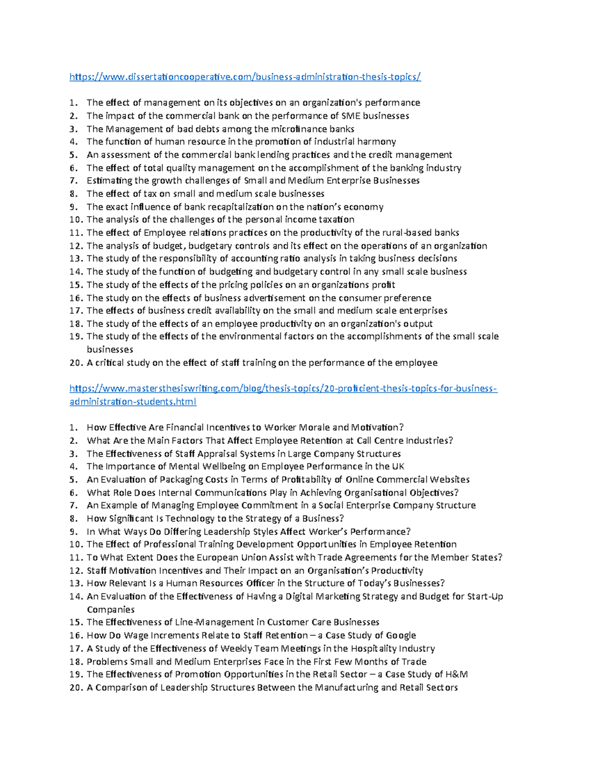 Business-Research-Topics - dissertationcooperative/business ...