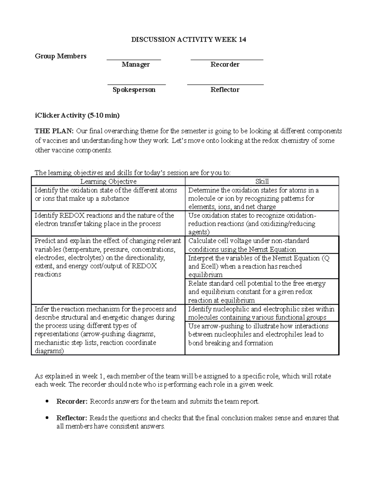 Discussion Week 14 Worksheet U7M1 U8M1-1 - DISCUSSION ACTIVITY WEEK 14 ...