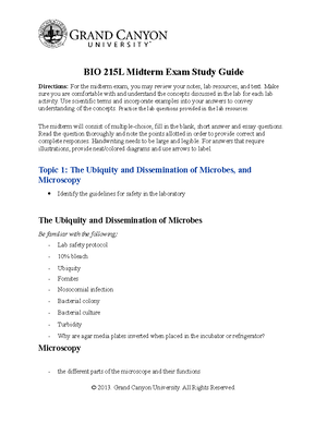 Ubiquityand Disseminationof Microbes Lab Report - The Ubiquity and ...