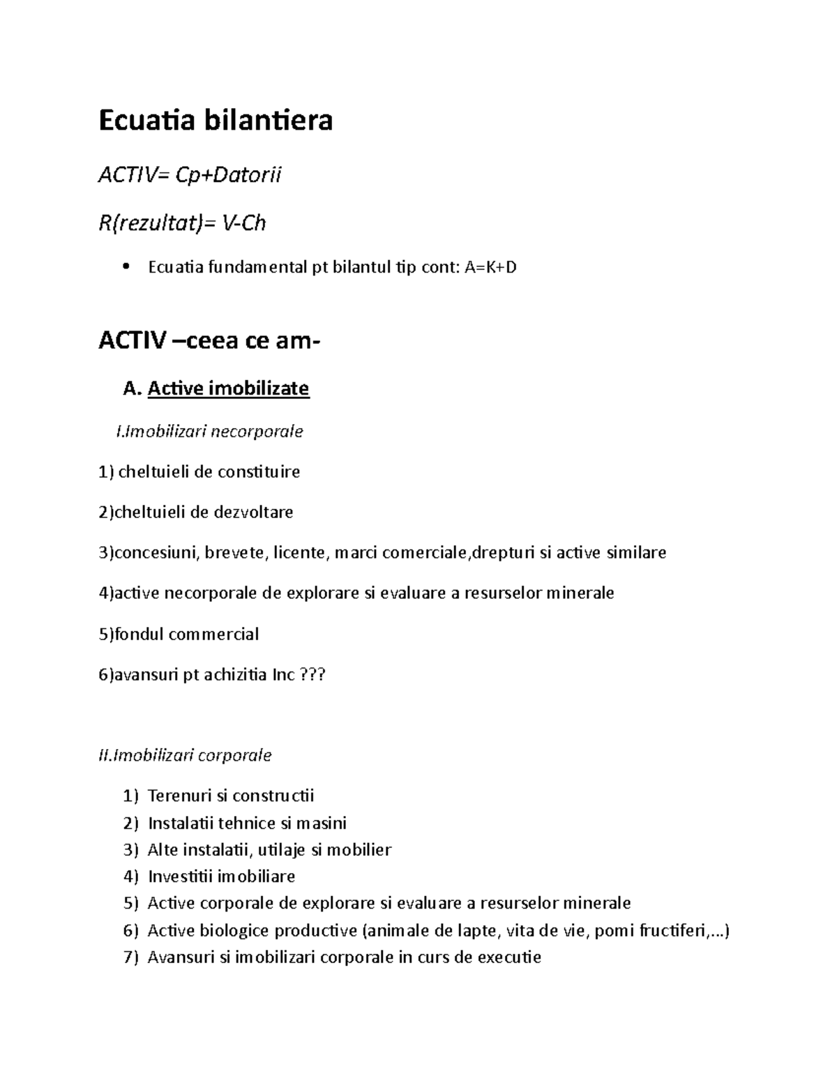 Bilant si cpp xo ...