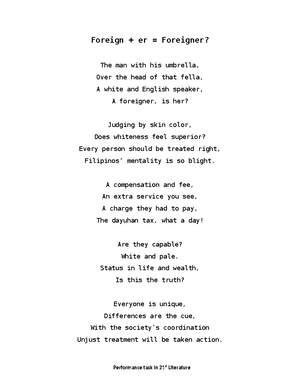 VLOG Script PT - Hola! This vlog will tackle how will we manage ...