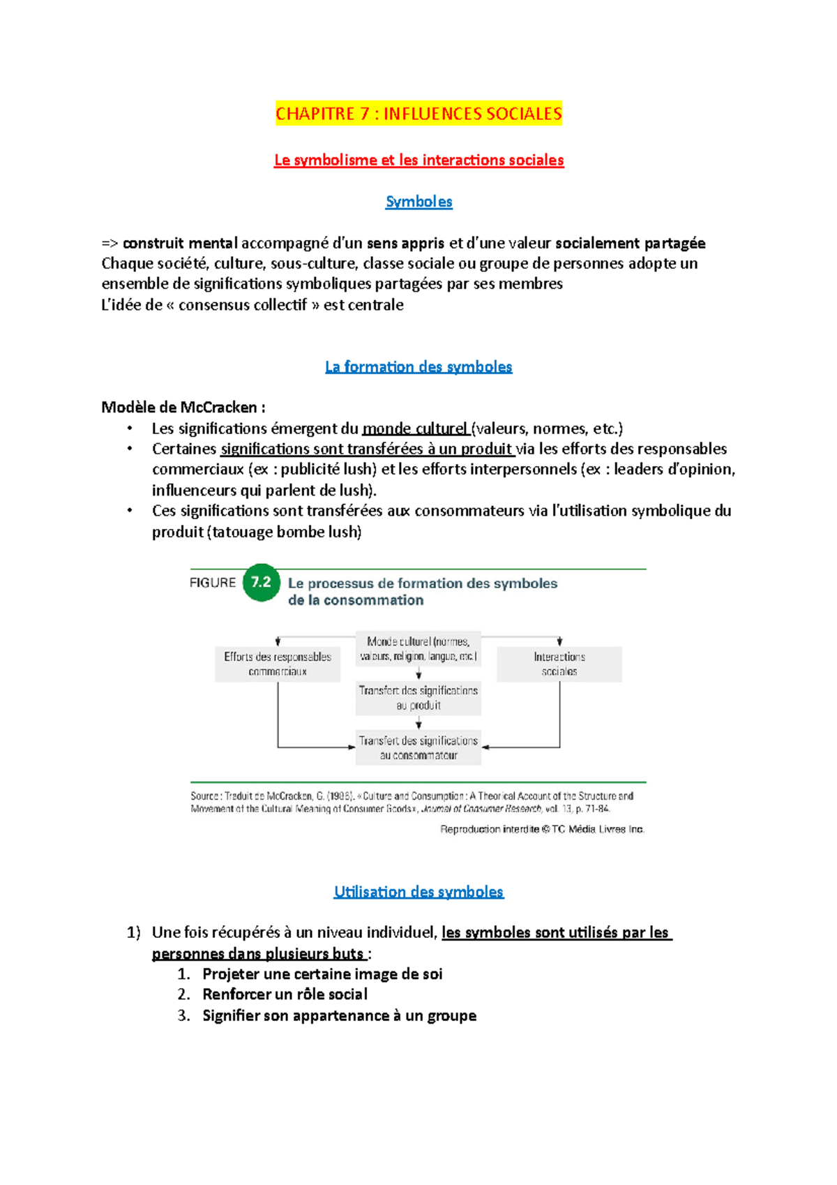 Chapitre 7 - Influences Sociales - CHAPITRE 7 : INFLUENCES SOCIALES Le ...