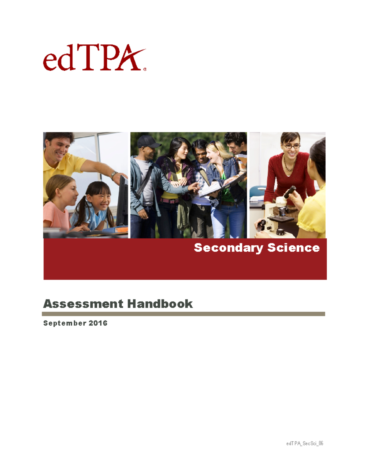 Secondary Science Handbook Secondary Science Assessment Handbook