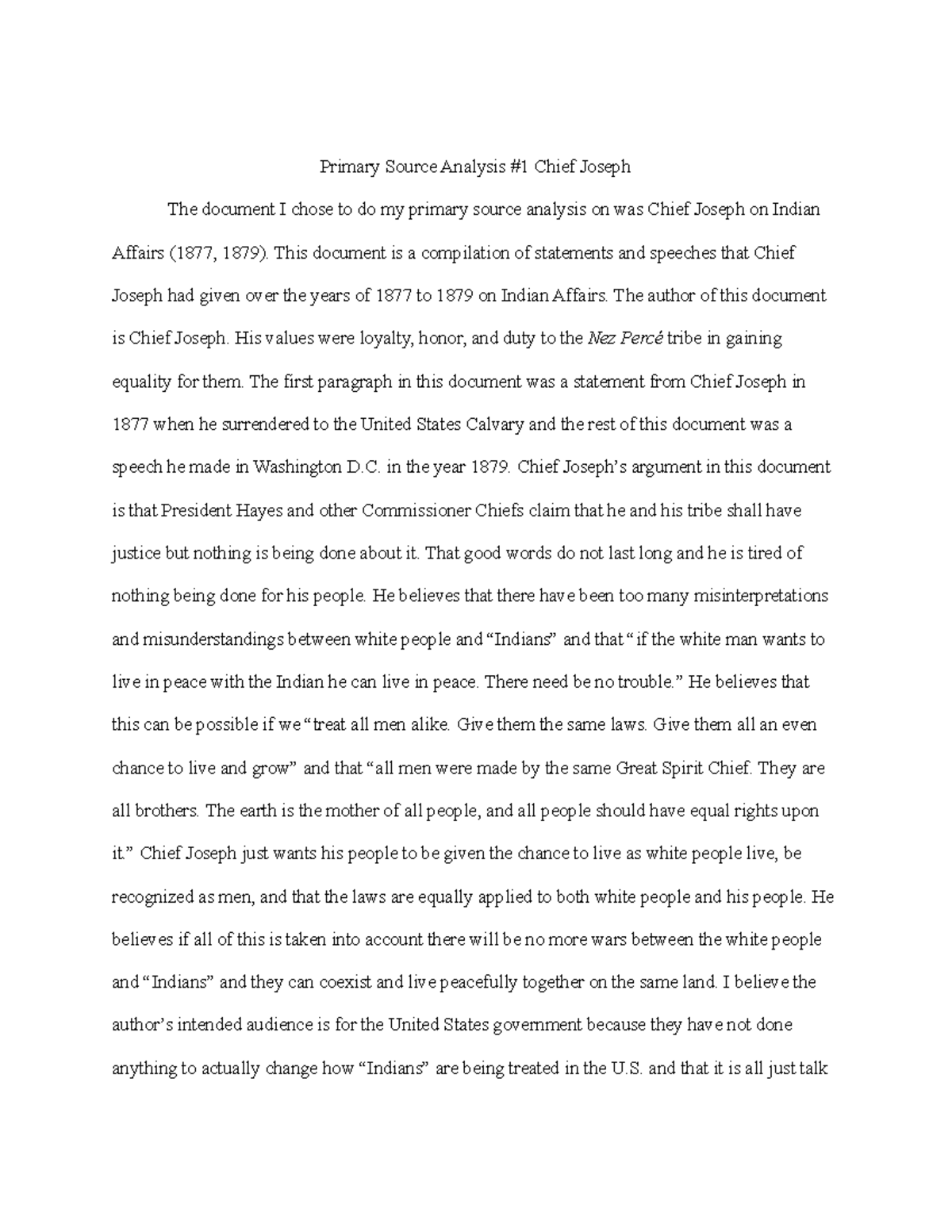 Primary Source Analysis #1-2 - This document is a compilation of ...